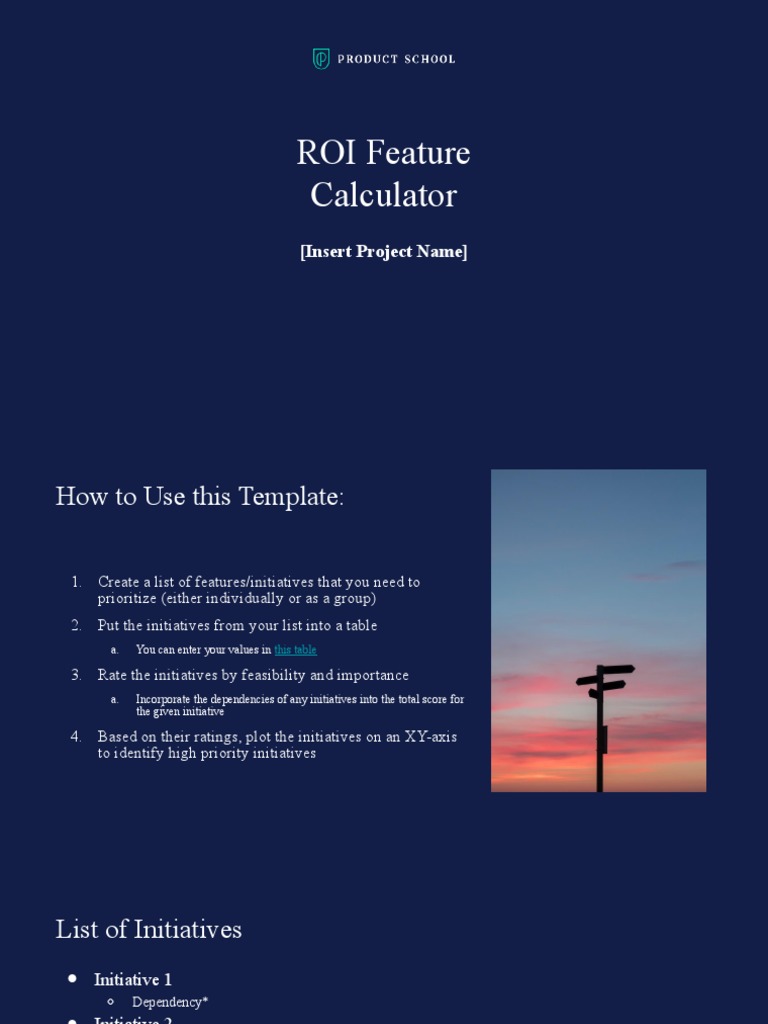 ROI Calculator Template | PDF | Return On Investment | Business