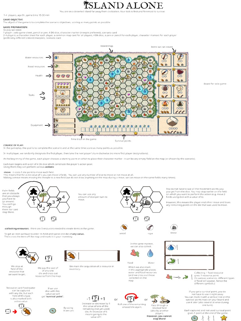 Island Alone Rules | PDF