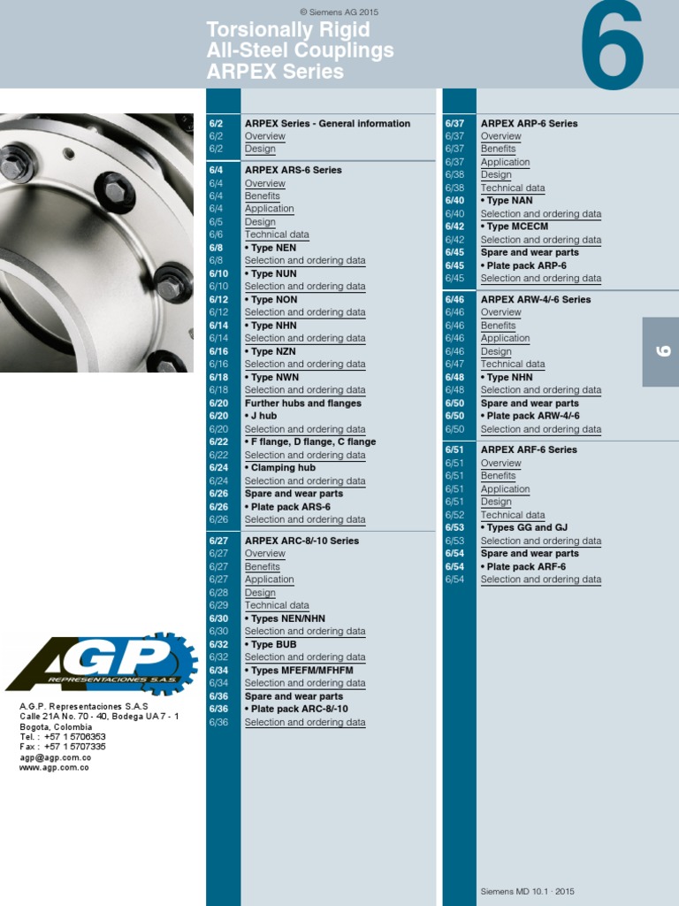 Flender ARPEX Couplings PDF | PDF