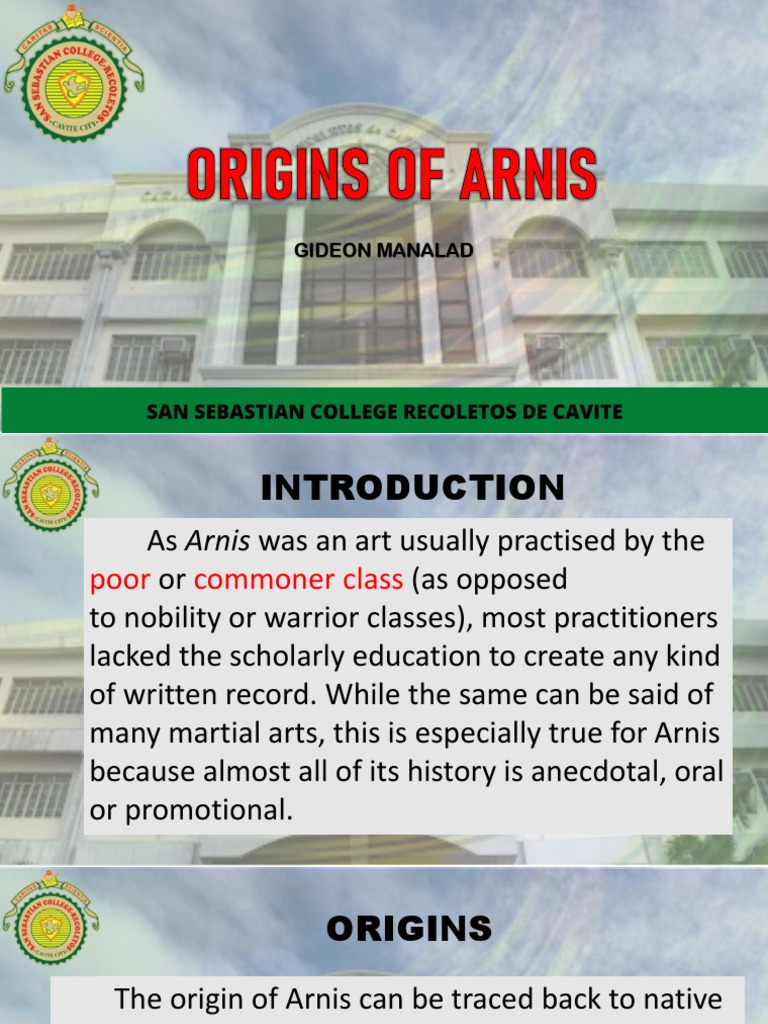 The Origin of Arnis | PDF | Philippines | Asia