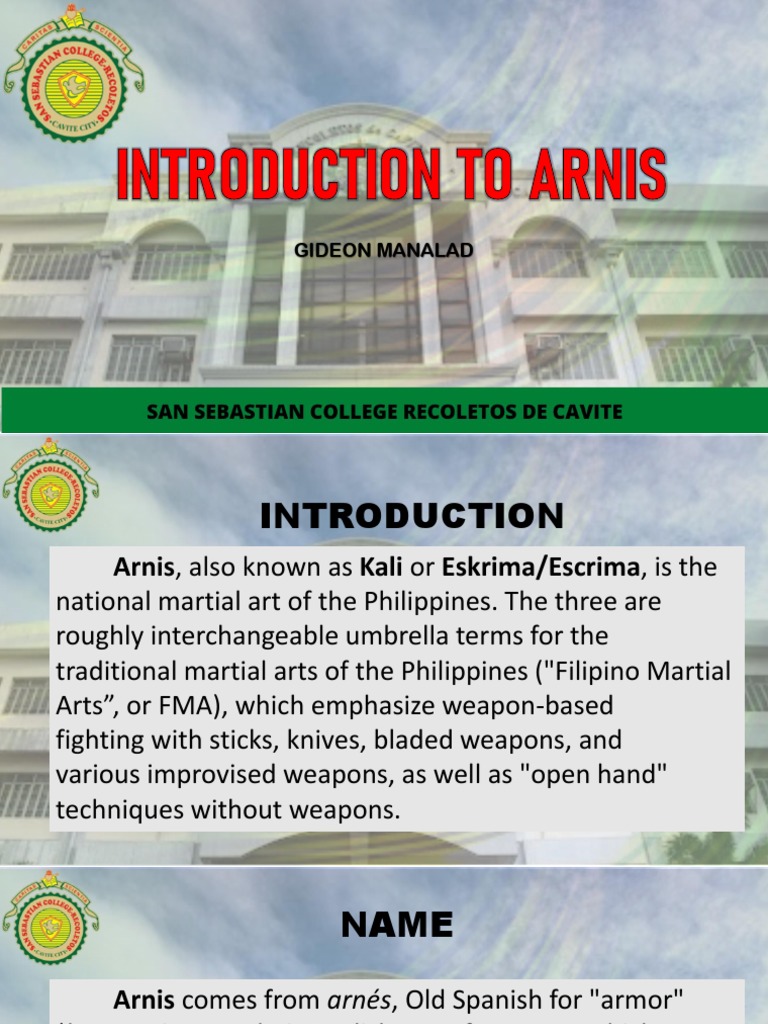 Overview of Arnis Martial Arts | PDF | Philippines | Combat