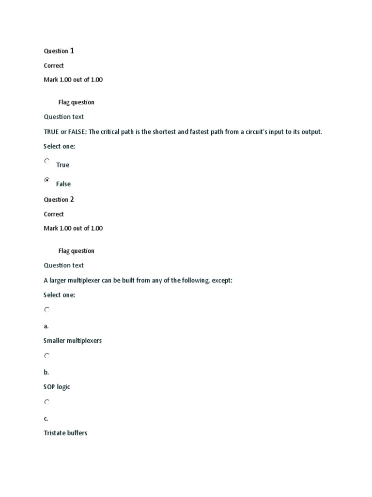 Logic Circuit & Switching Theory Midterm Quiz 2 | PDF | Electronic ... Logic Circuit & Switching Theory Midterm Quiz 2 | PDF | Electronic ...