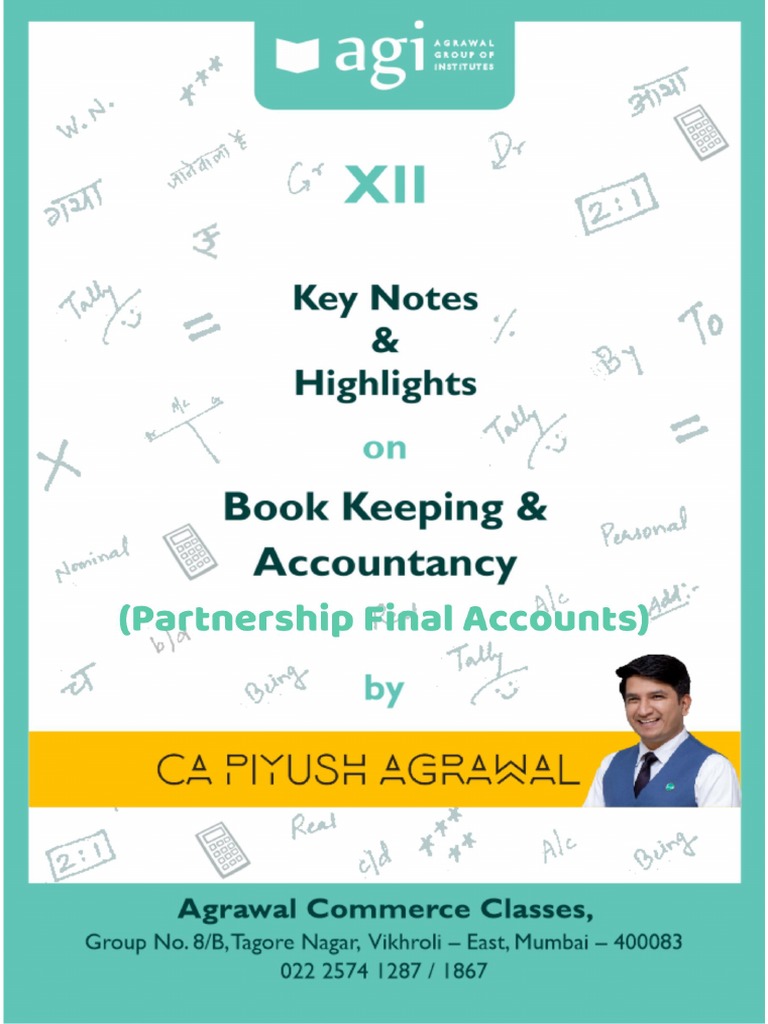 Notes PFA 12th BK Partnership Final Accounts Digital Notes PDF | PDF ...