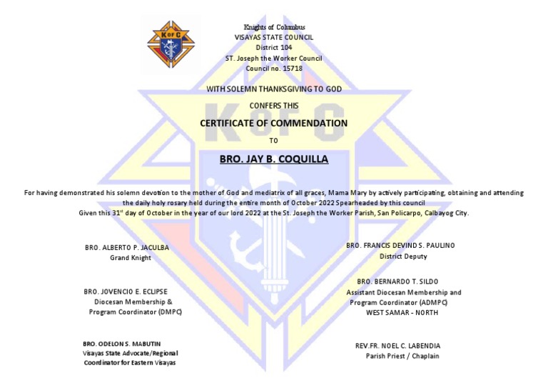 Knights of Columbus | PDF