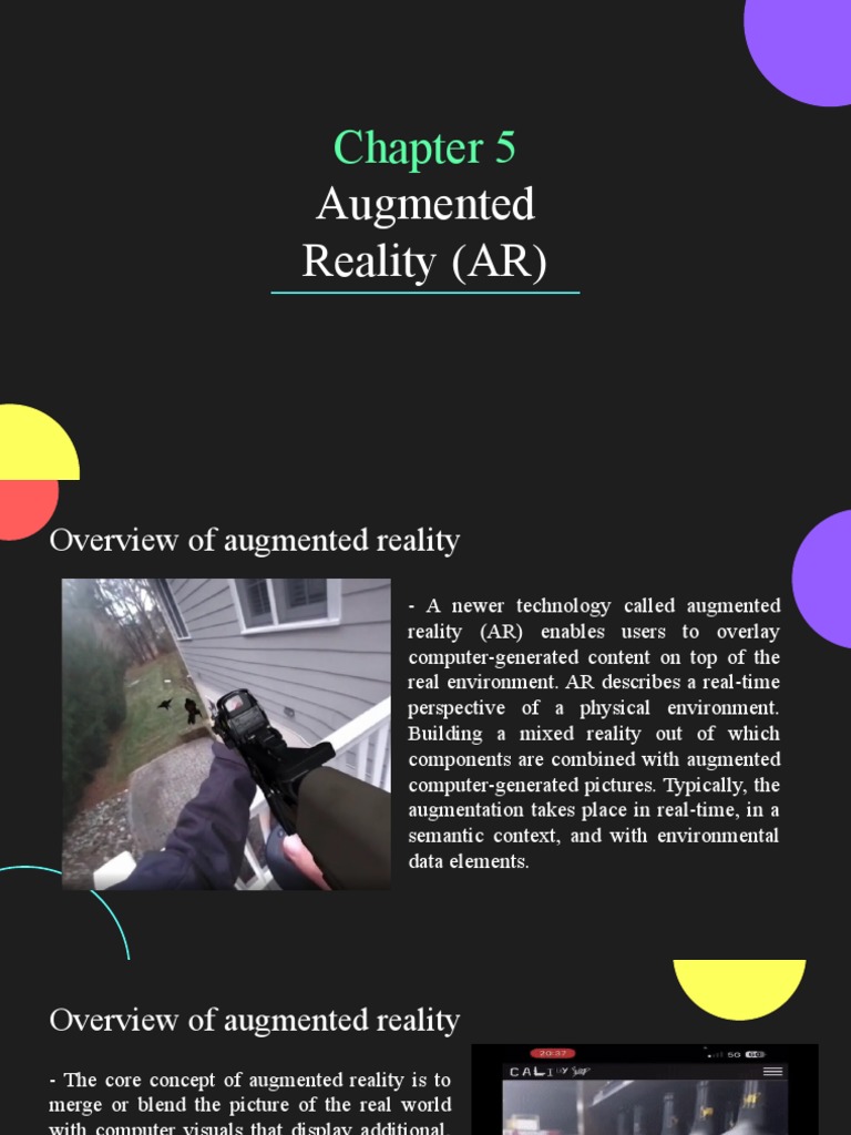 Chapter 5 (Augmented Reality) | PDF | Virtual Reality | Augmented Reality
