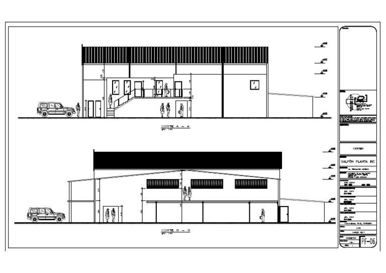 Corte A-A y Corte B-B PDF | PDF