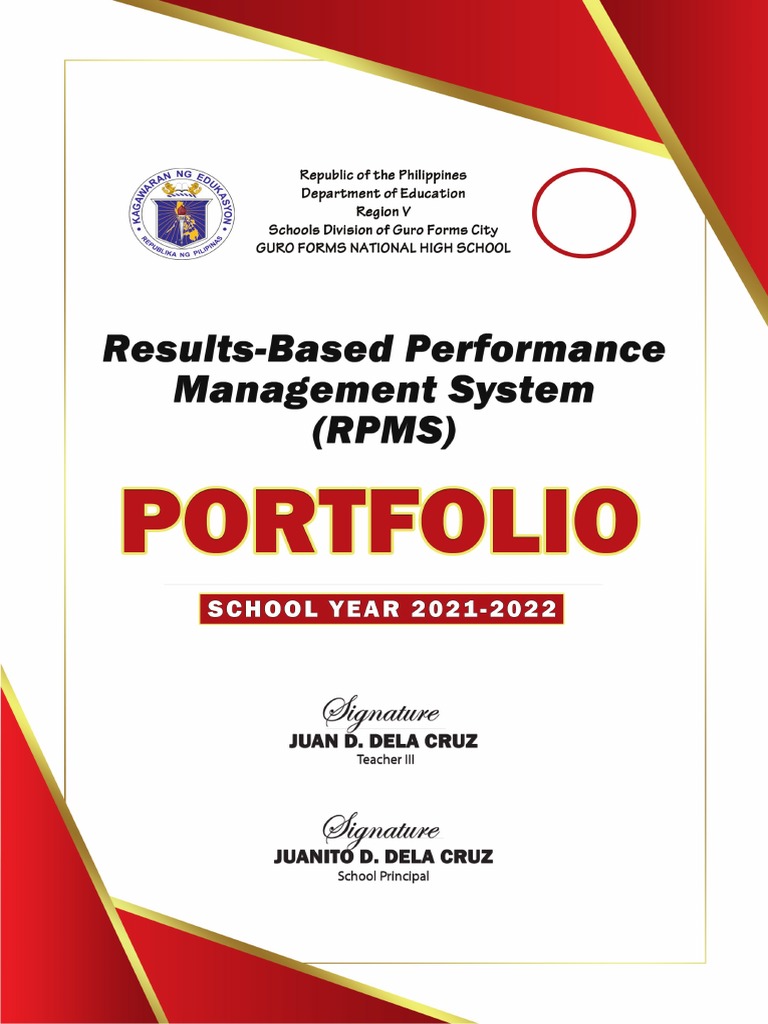 Rpms Cover Red - Guro Forms | PDF