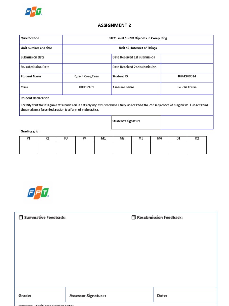 Asm2 Pdf Internet Of Things Computer Network