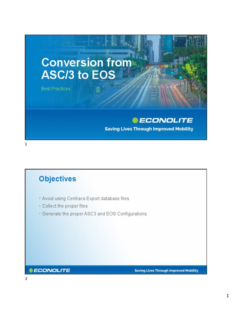 ASC/3 to EOS Conversion Guide | PDF | File Transfer Protocol | Computer ...