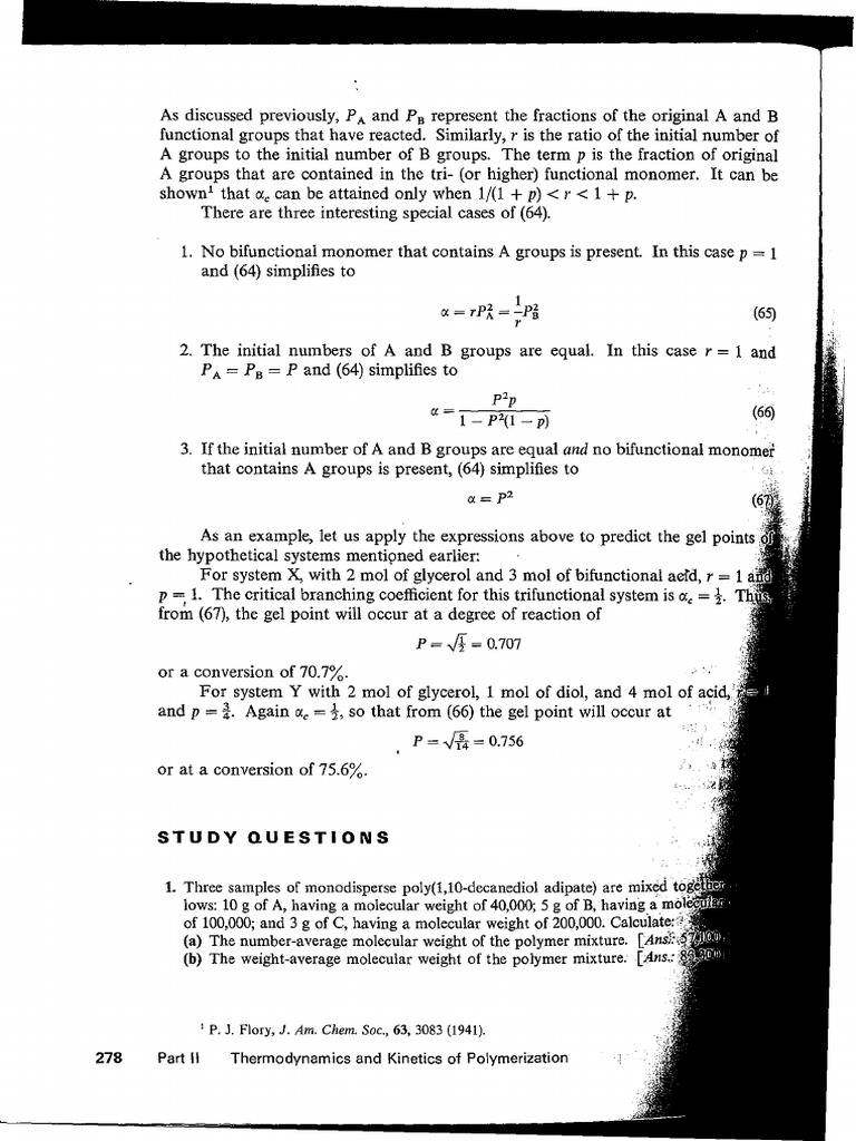 Final Problems | PDF | Polymers | Polymerization