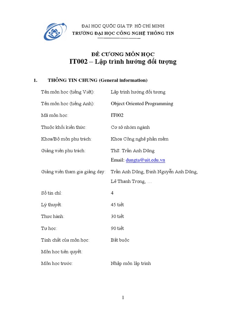 DCMH Oop It002 20222023 PDF | PDF