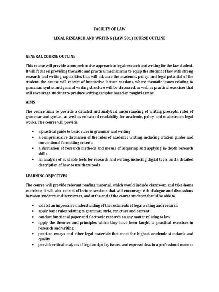 Legal Research and Writing For Distribution | PDF | Punctuation | Lecture