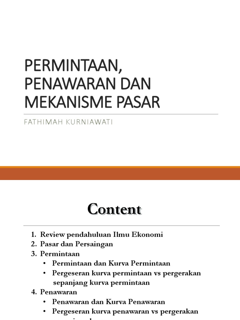 2 Permintaan, Penawaran Dan Mekanisme Pasar | PDF