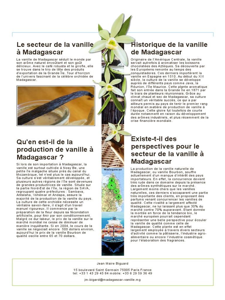 Vanille de Madagascar | PDF | Vanille | Madagascar