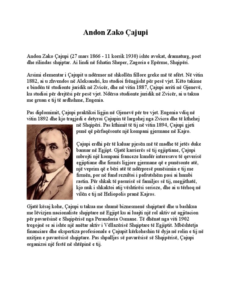 Andon Zako Çajupi | PDF