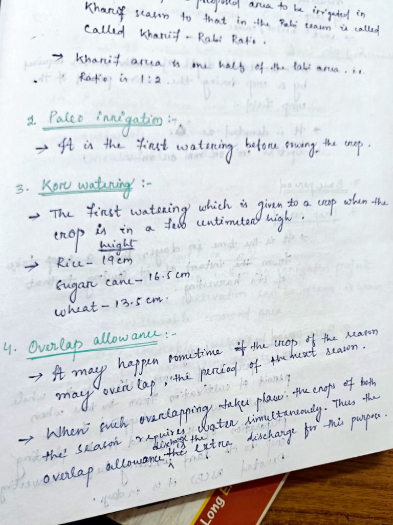 Irrigation Notes Section A PDF | PDF