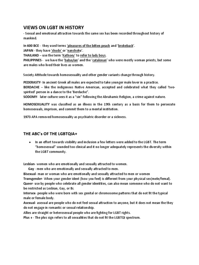 Historical Perspectives on LGBT Identity | PDF | Lgbt | LGBTQIA+ Studies