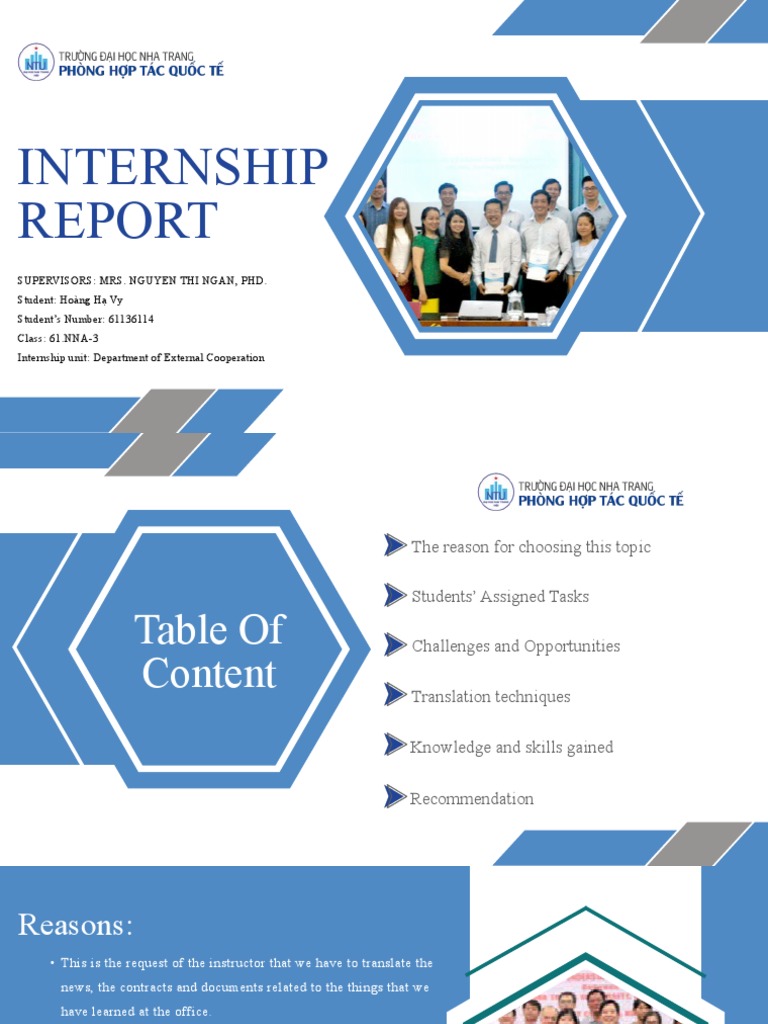 Internship Report PTT Hoàng H Vy | PDF | Internship | Job Hunting