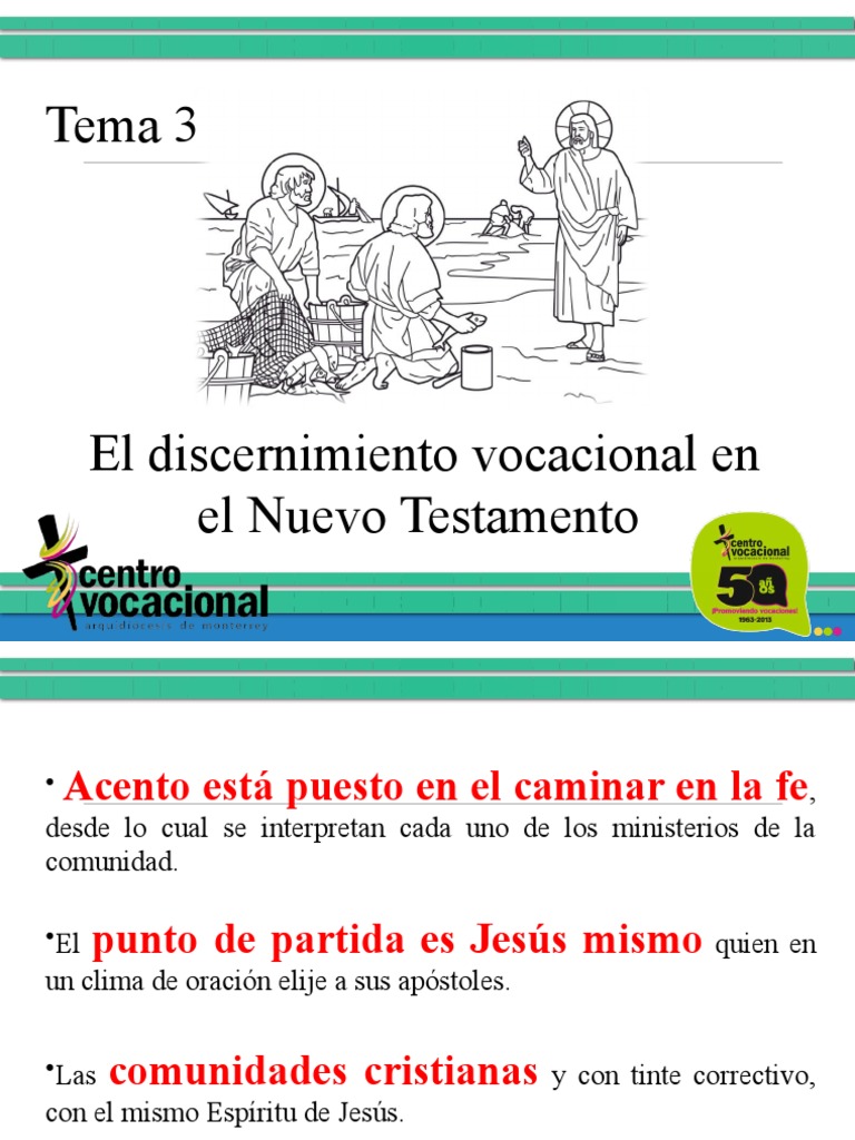 Tema 3 El Discernimiento Vocacional en El NT | PDF | Jesús | Apóstol
