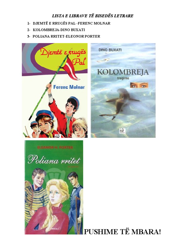 Lista e Librave Të Bisedës Letrare 8 | PDF