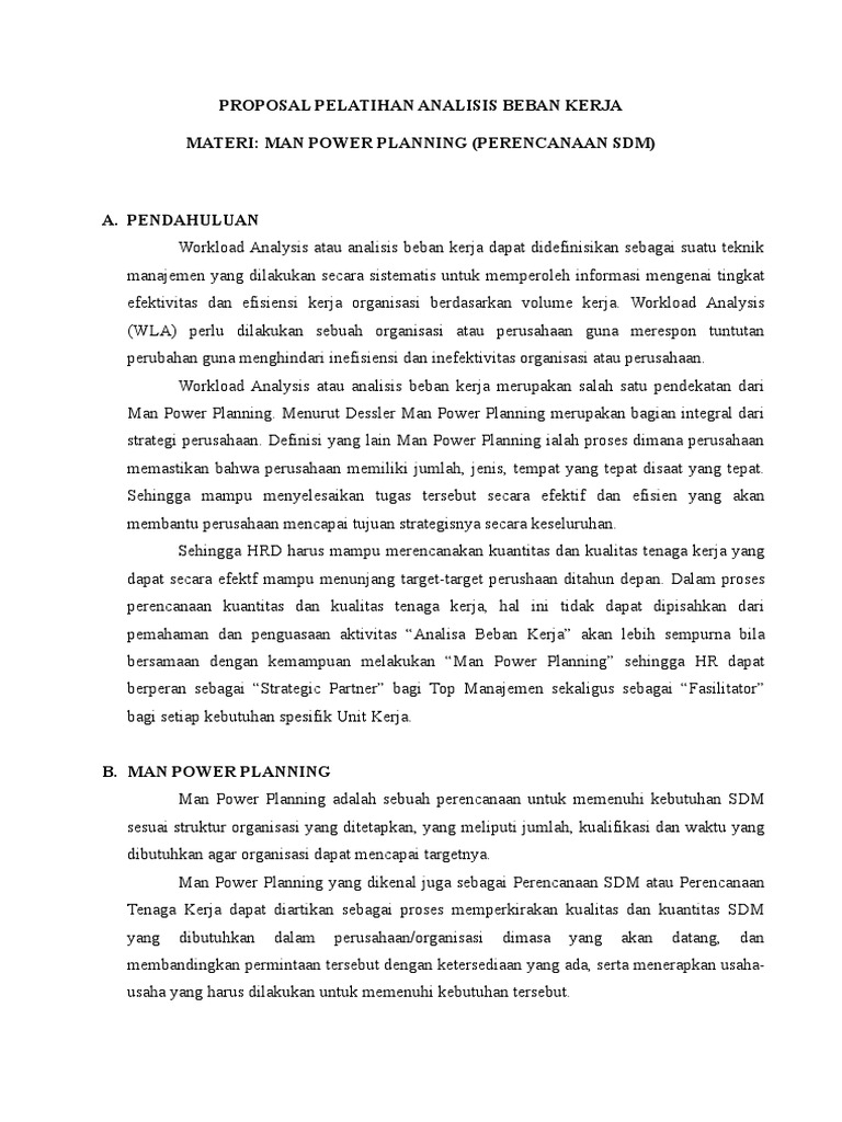 Man Power Planning | PDF