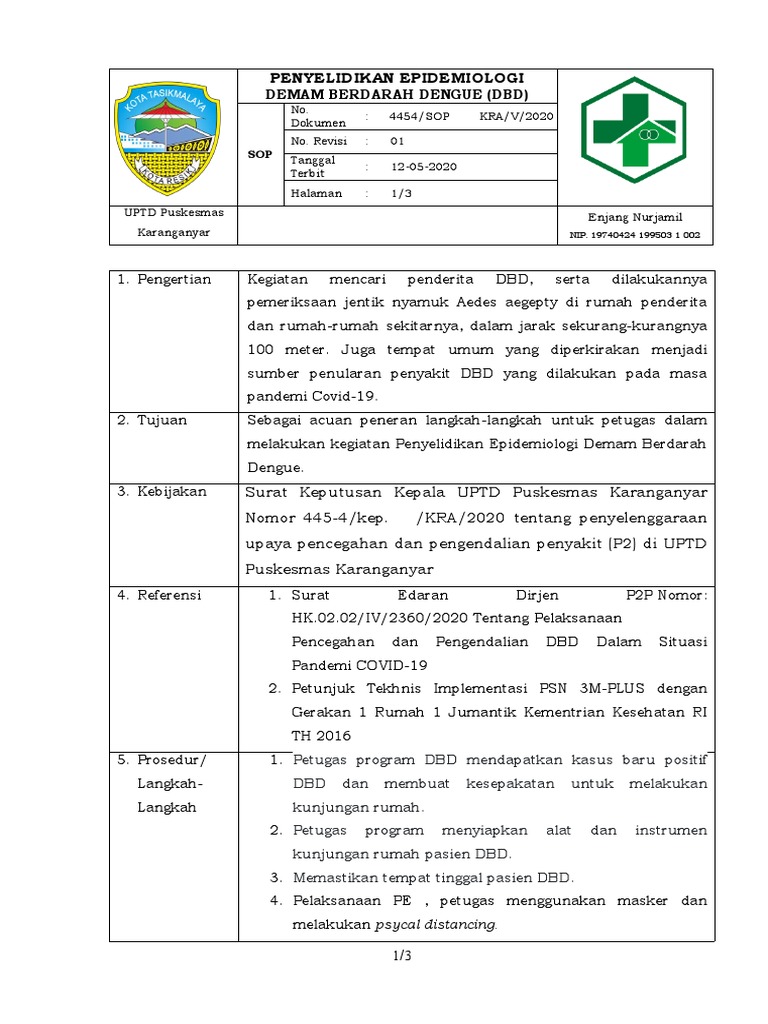 SOP PE DBD Di Era Pandemi | PDF