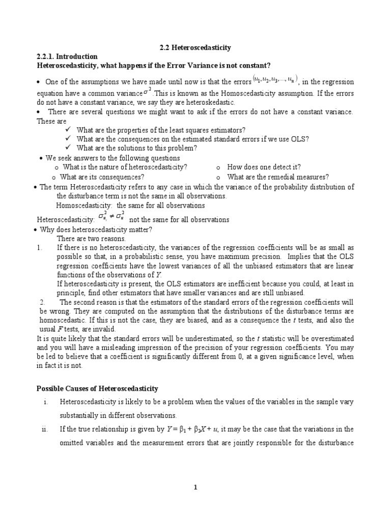 Econometery ch2 | PDF | Ordinary Least Squares | Errors And Residuals