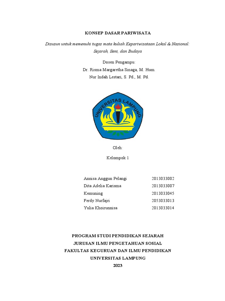 Kel.1 Konsep Dasar Pariwisata | PDF Kel.1 Konsep Dasar Pariwisata | PDF