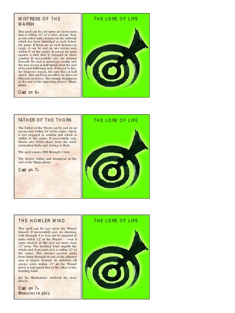 Life Magic Cards | PDF