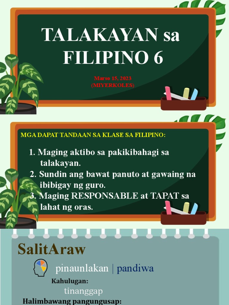 Filipino PPT Q3W5D3 | PDF