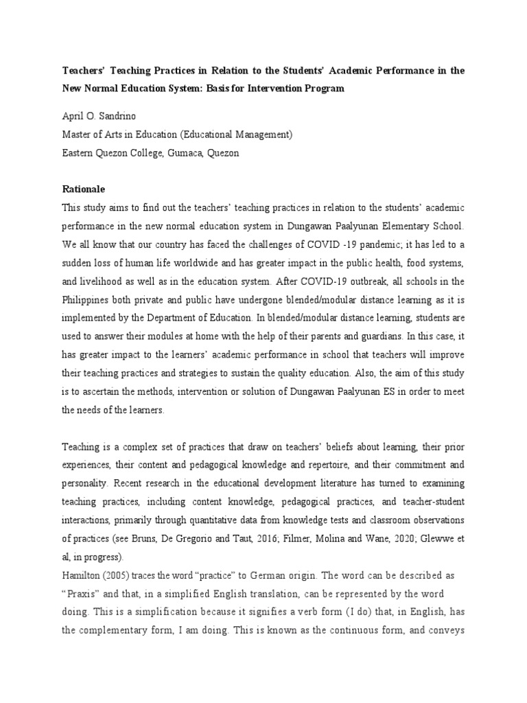 EDM202 - Final Requirement | PDF | Pedagogy | Teachers