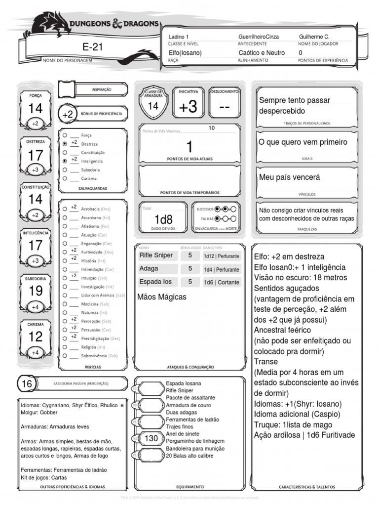 Ficha Ladino | PDF | Espada