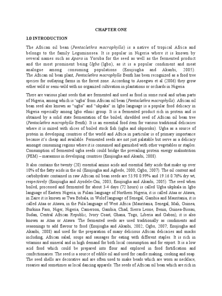 2 Determination of Mineral Content of Oil Bean (Ukpaka) Oil Chidimma ...