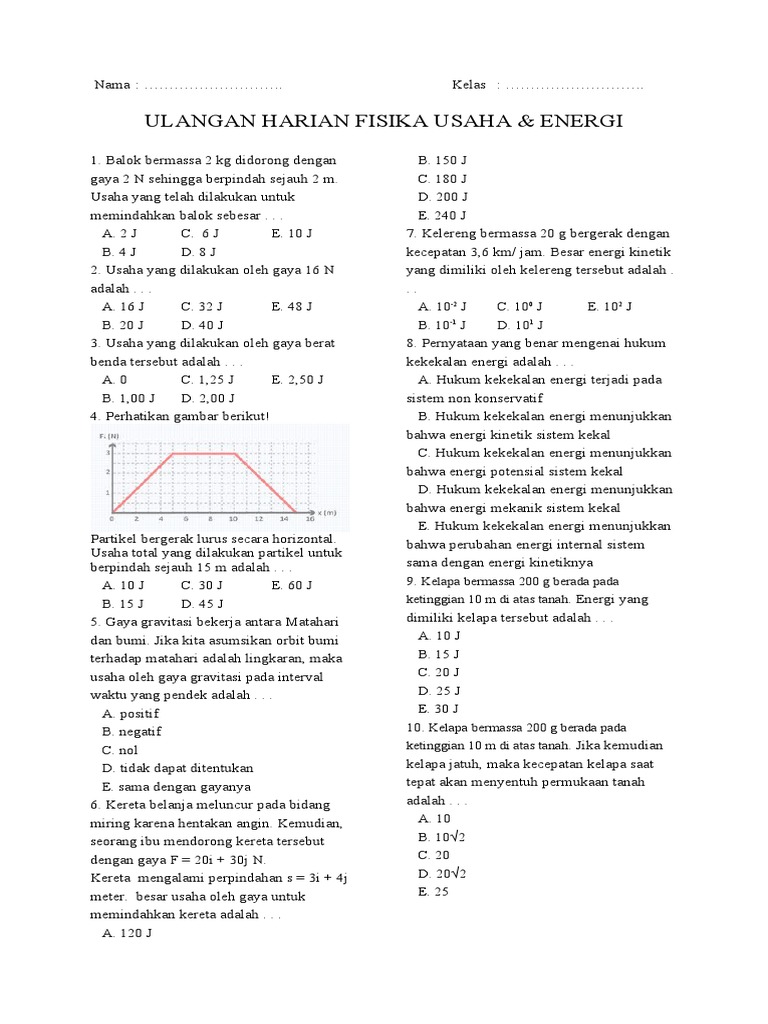 Soal Fisika Kelas X | PDF