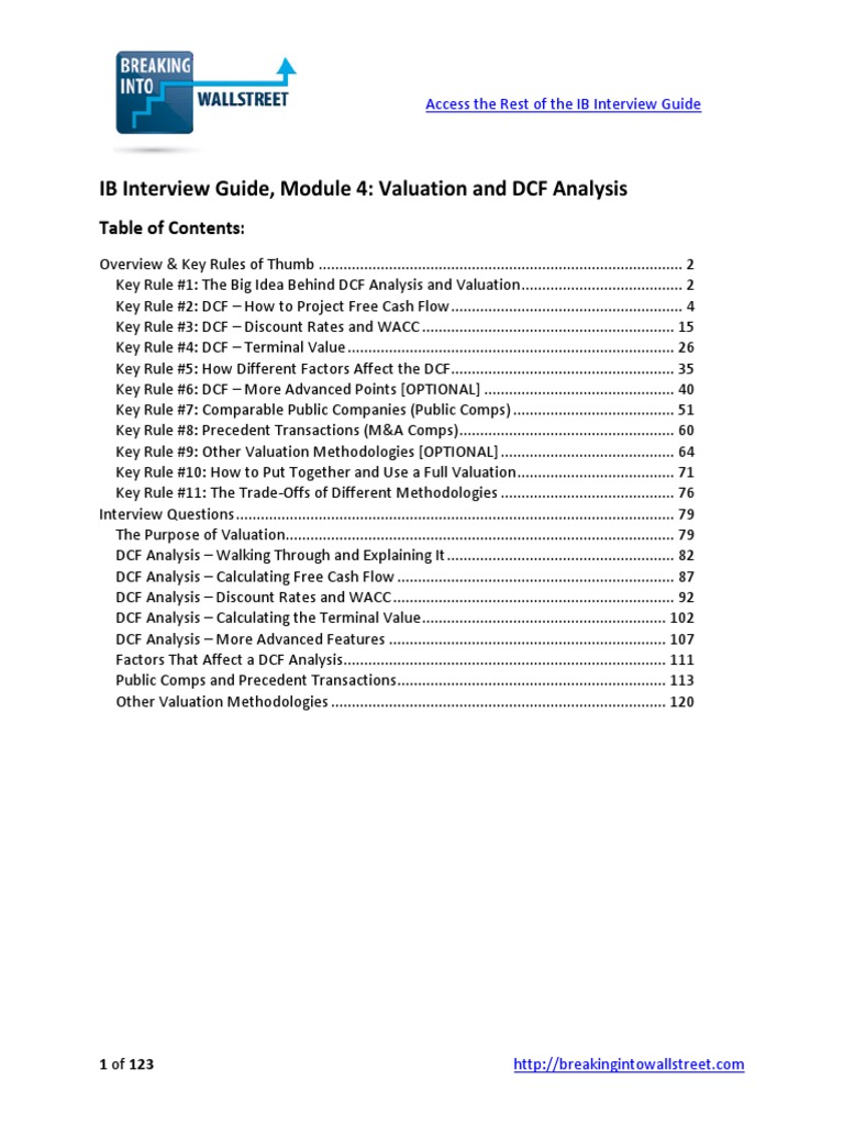 RE - DCF Valuation | PDF | Discounted Cash Flow | Cost Of Capital