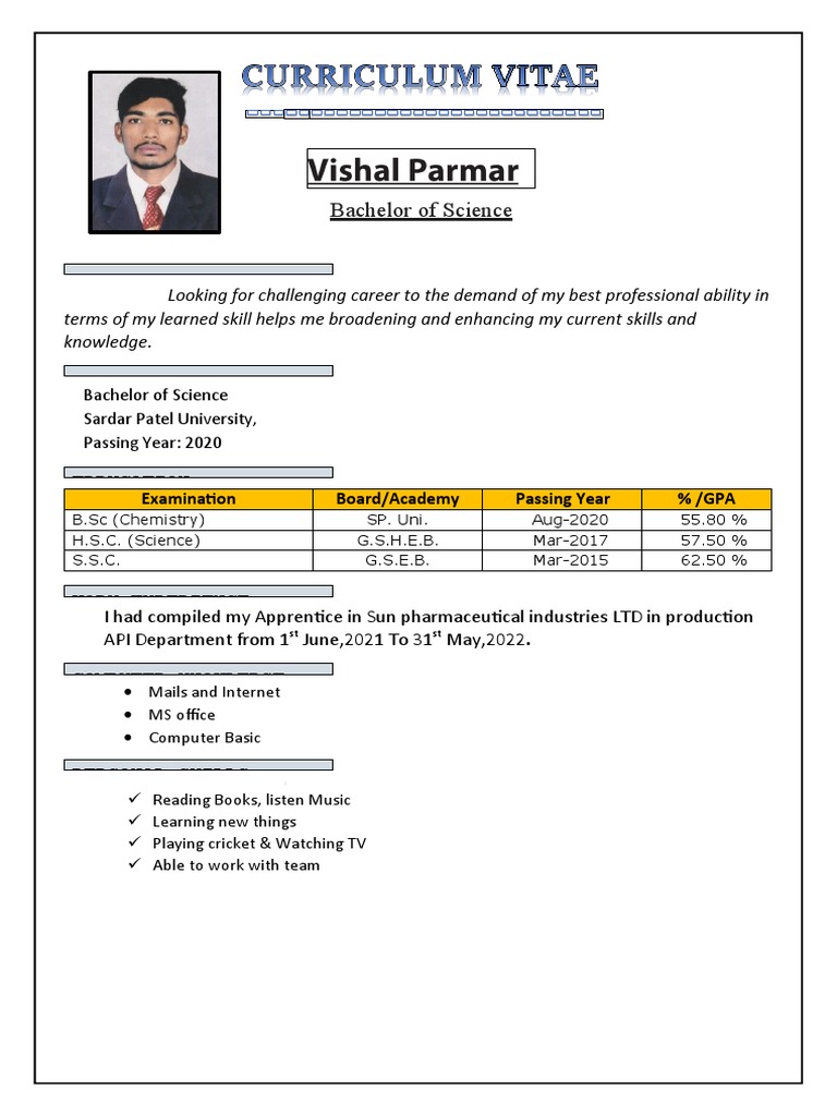 Vishal CV | PDF