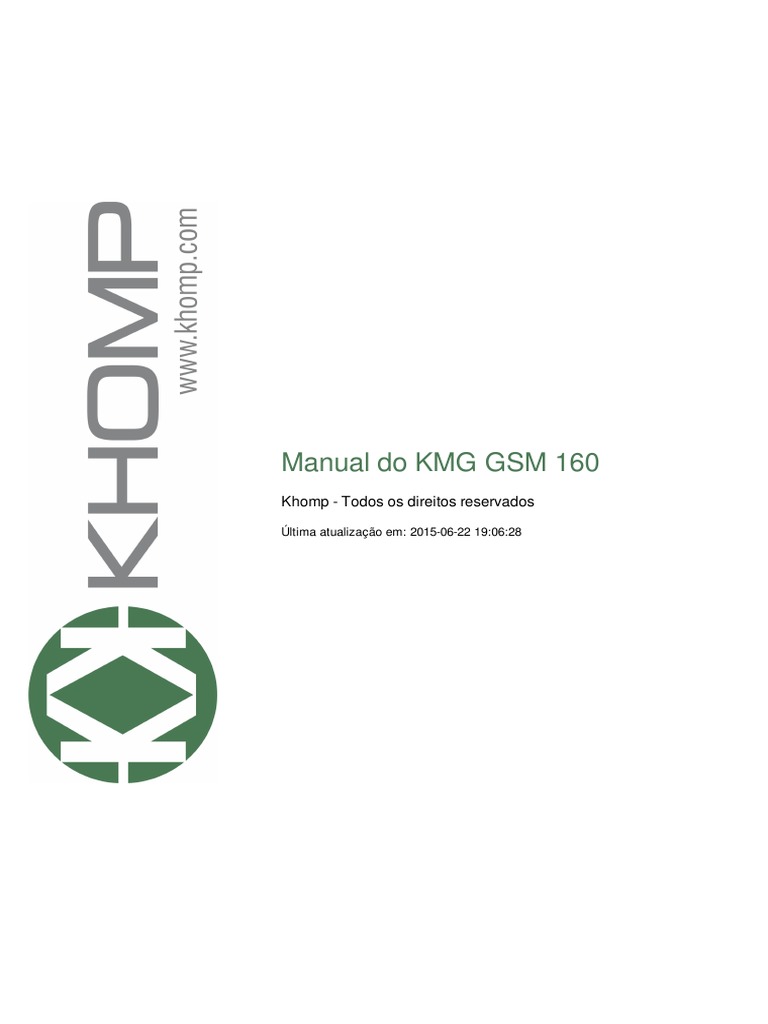 Manual Do KMG GSM 160 | PDF | Rede de computadores | Porta (rede de computadores)
