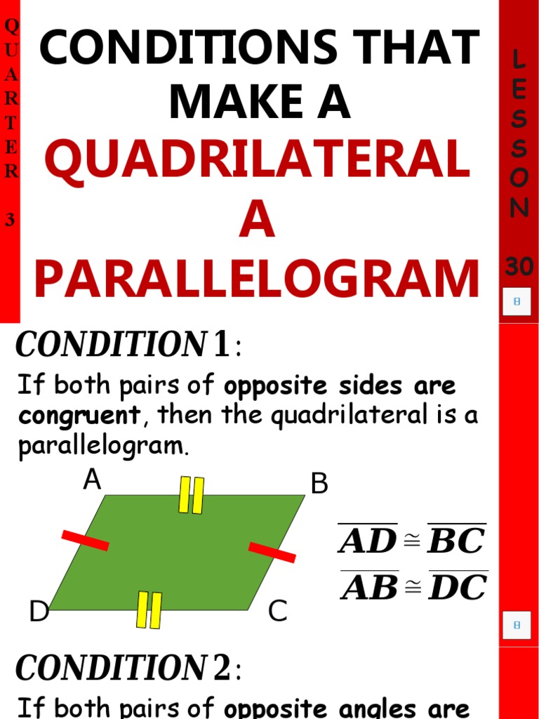 G9 PPT Q3 Lesson 30-Determines-Conditions.. | PDF | Euclidean Plane Geometry | Elementary Geometry
