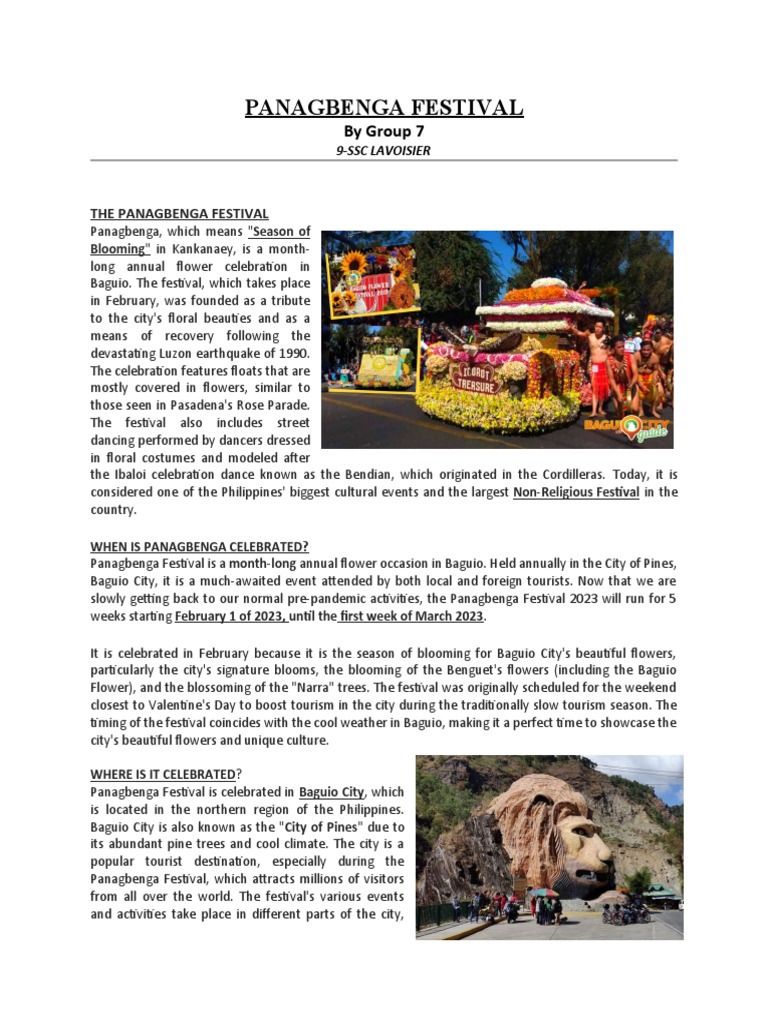 Panagbenga Info | Download Free PDF | Entertainment Events | Festival