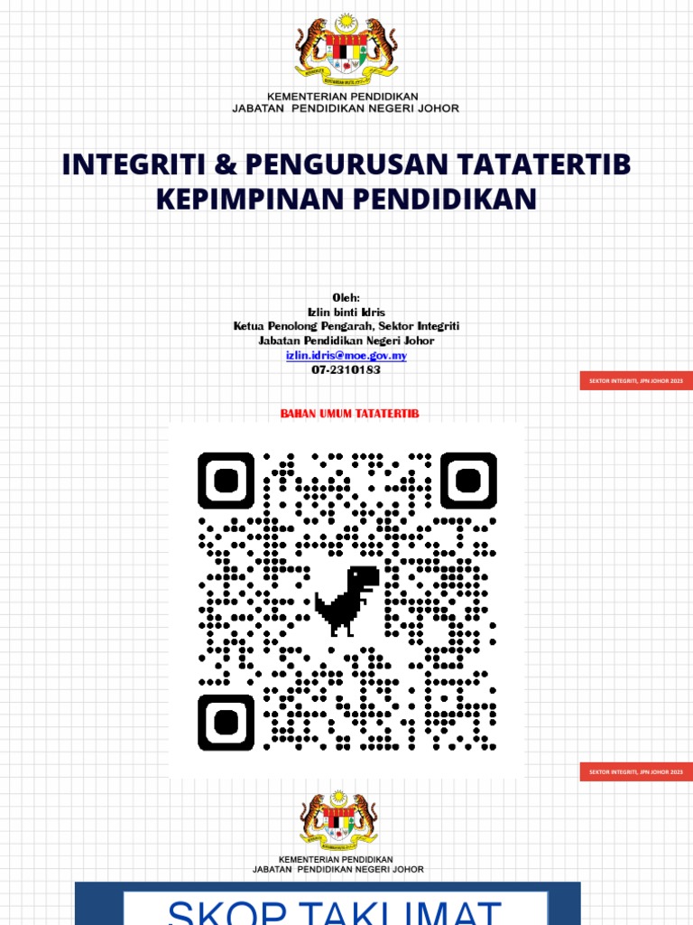 1 0 Bahan Umum Integriti & Pengurusan Tatatertib Kepimpinan Pendidikan | PDF