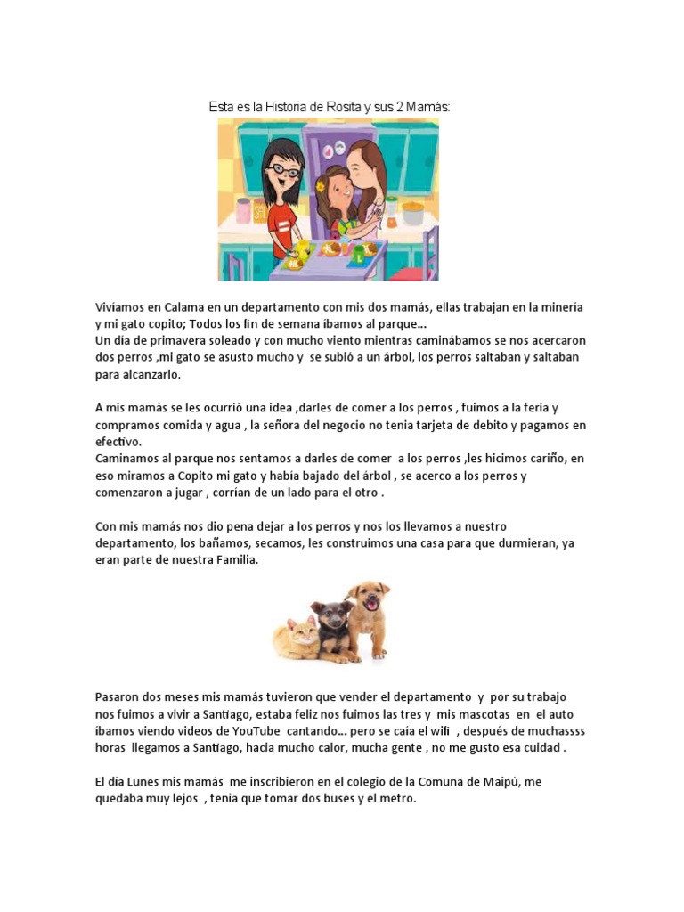 Rosita y sus 2 Mamás: Nueva Vida Feliz | PDF
