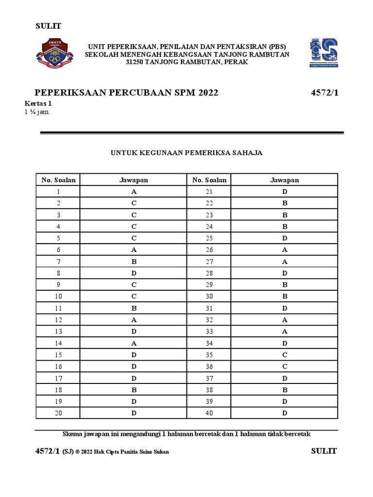 Skema PPC Tanjung R 2022 | PDF