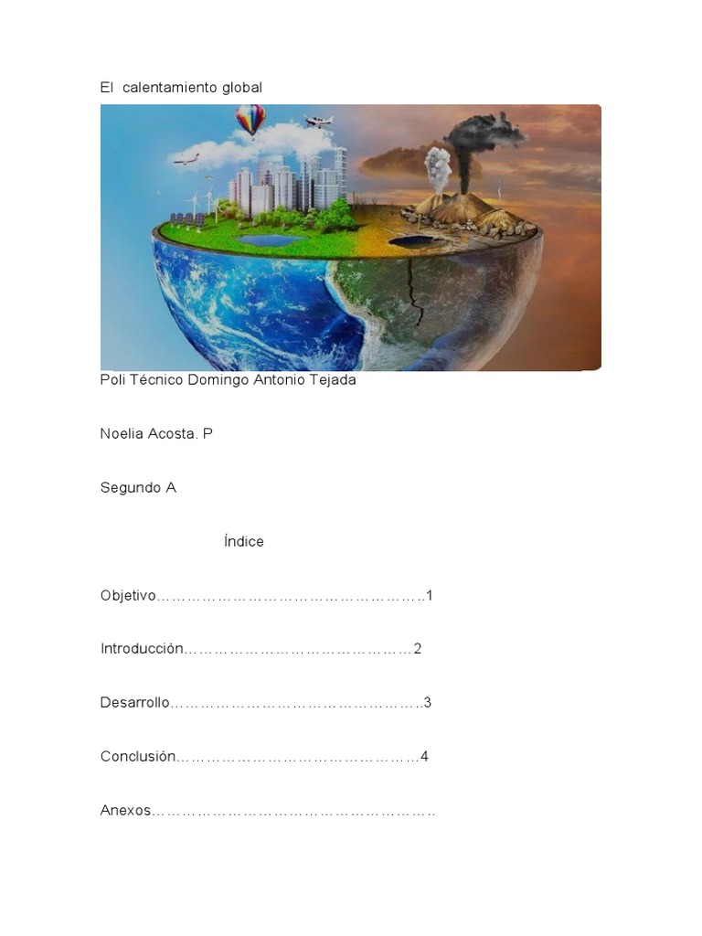 El Calentamiento Global | PDF