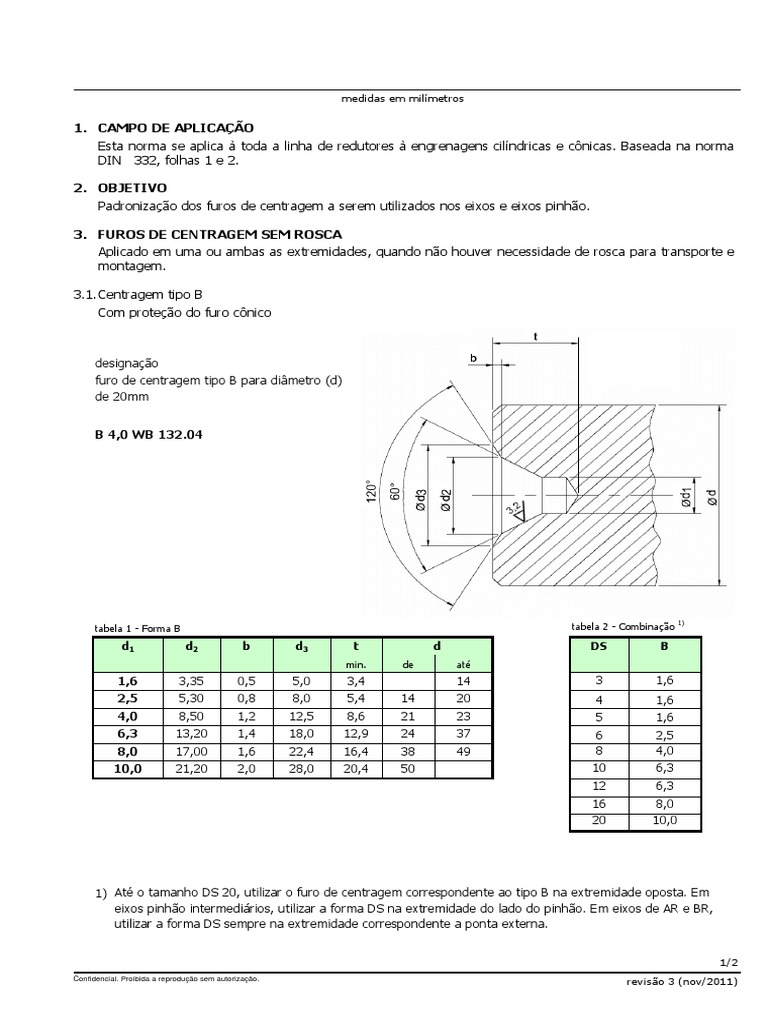 Furo de Centro PDF | PDF
