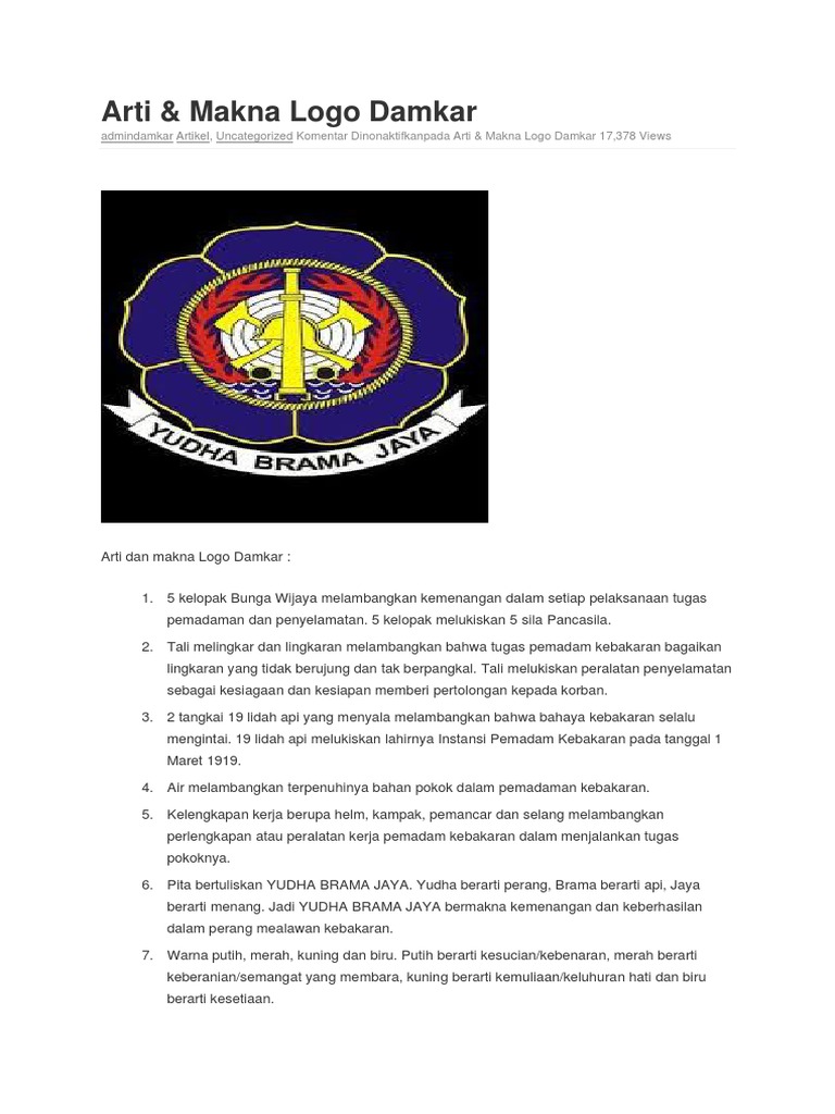 Arti Logo Damkar | PDF