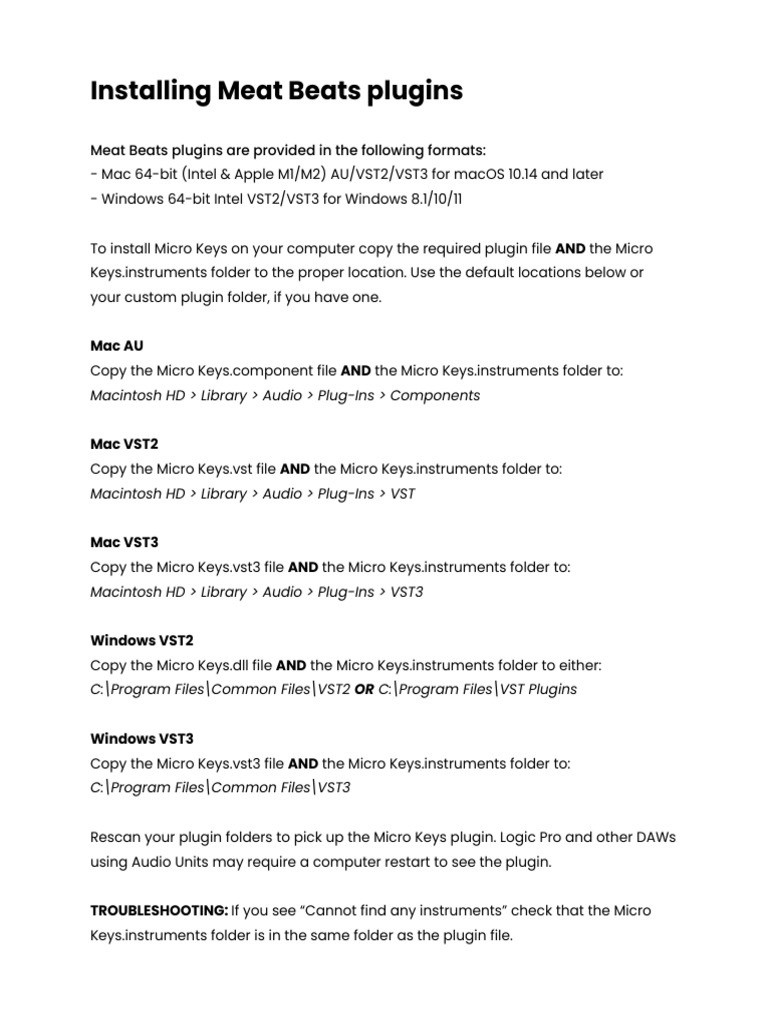 Installing Micro Keys PDF | PDF