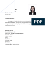Work Immersion Resume Sample | PDF