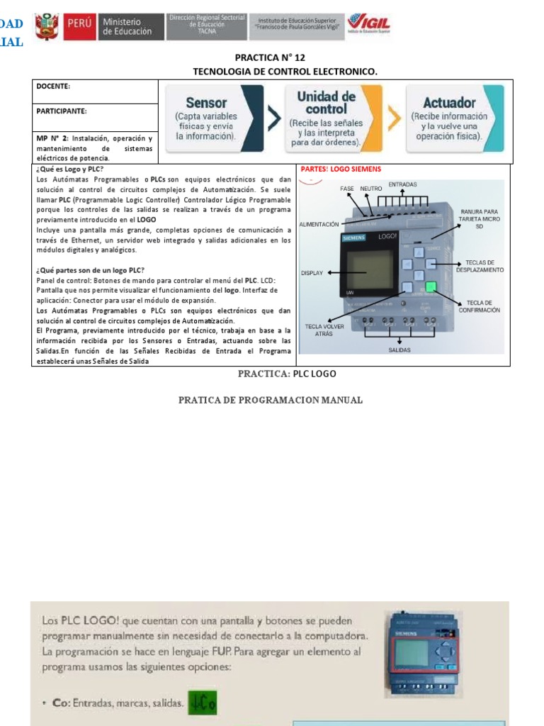 12-Practica Logo PLC | PDF | Negocios | Informática