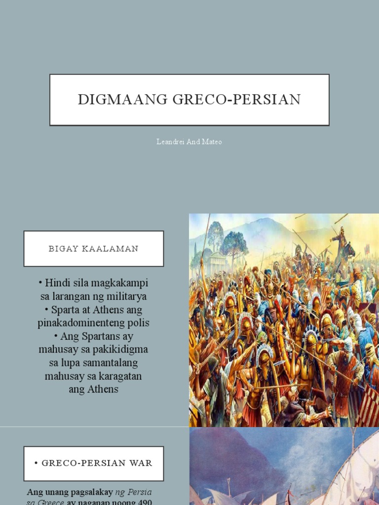 Digmaang Greco-Persian | PDF