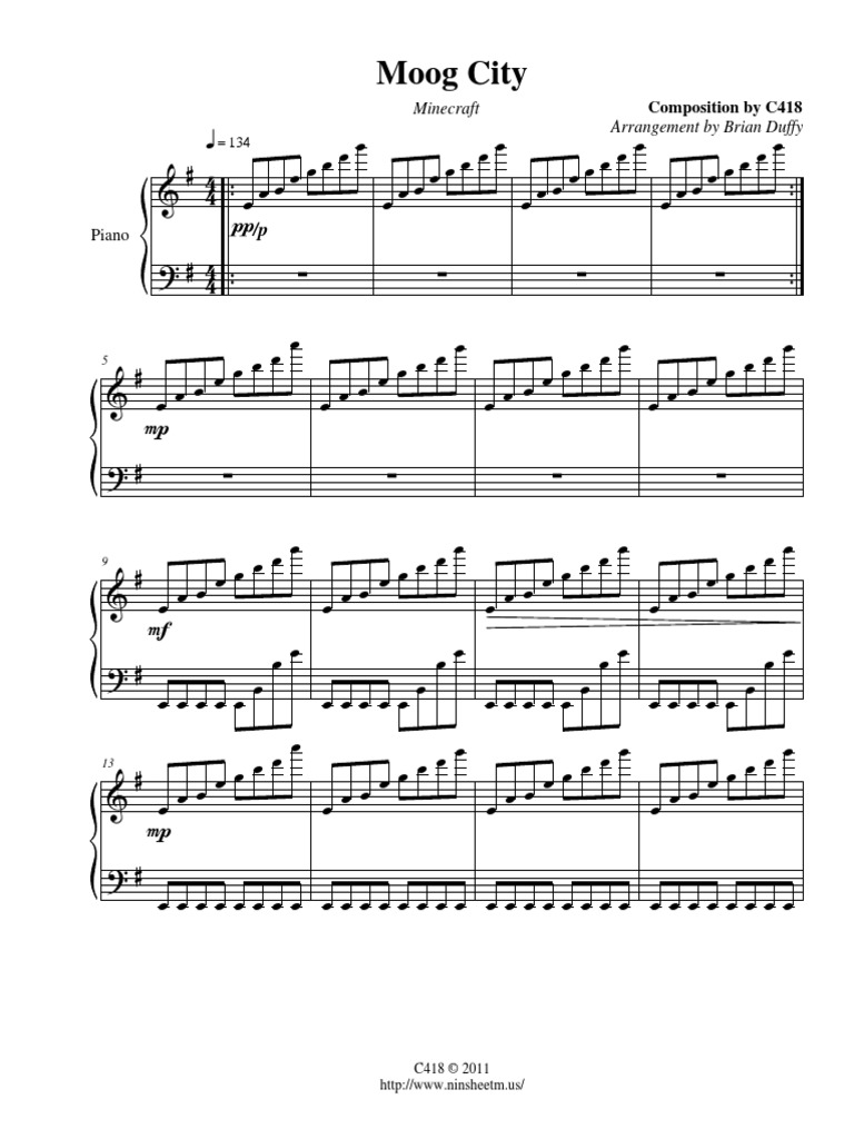 Moog City: Piano | PDF